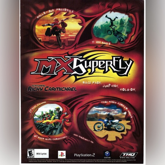 THQ | Art | 202 Mx Superfly Featuring Ricky Carmichael Video Game ...